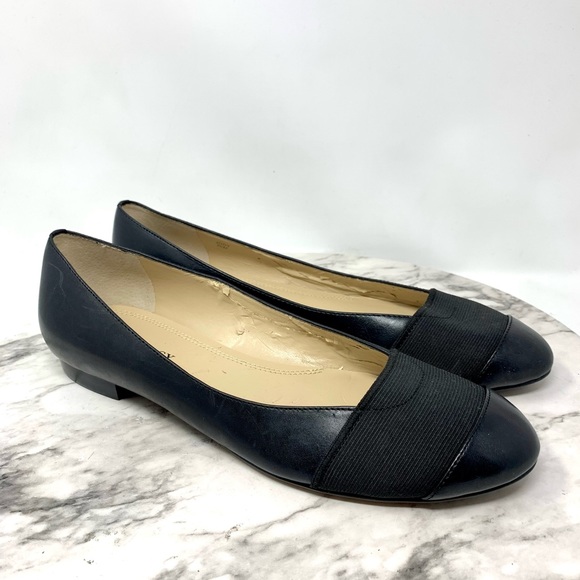 Ellen Tracy | Shoes | Ellen Tracy Jody Black Leather Flats 95 Sleek Timeless Classic Elevated ...